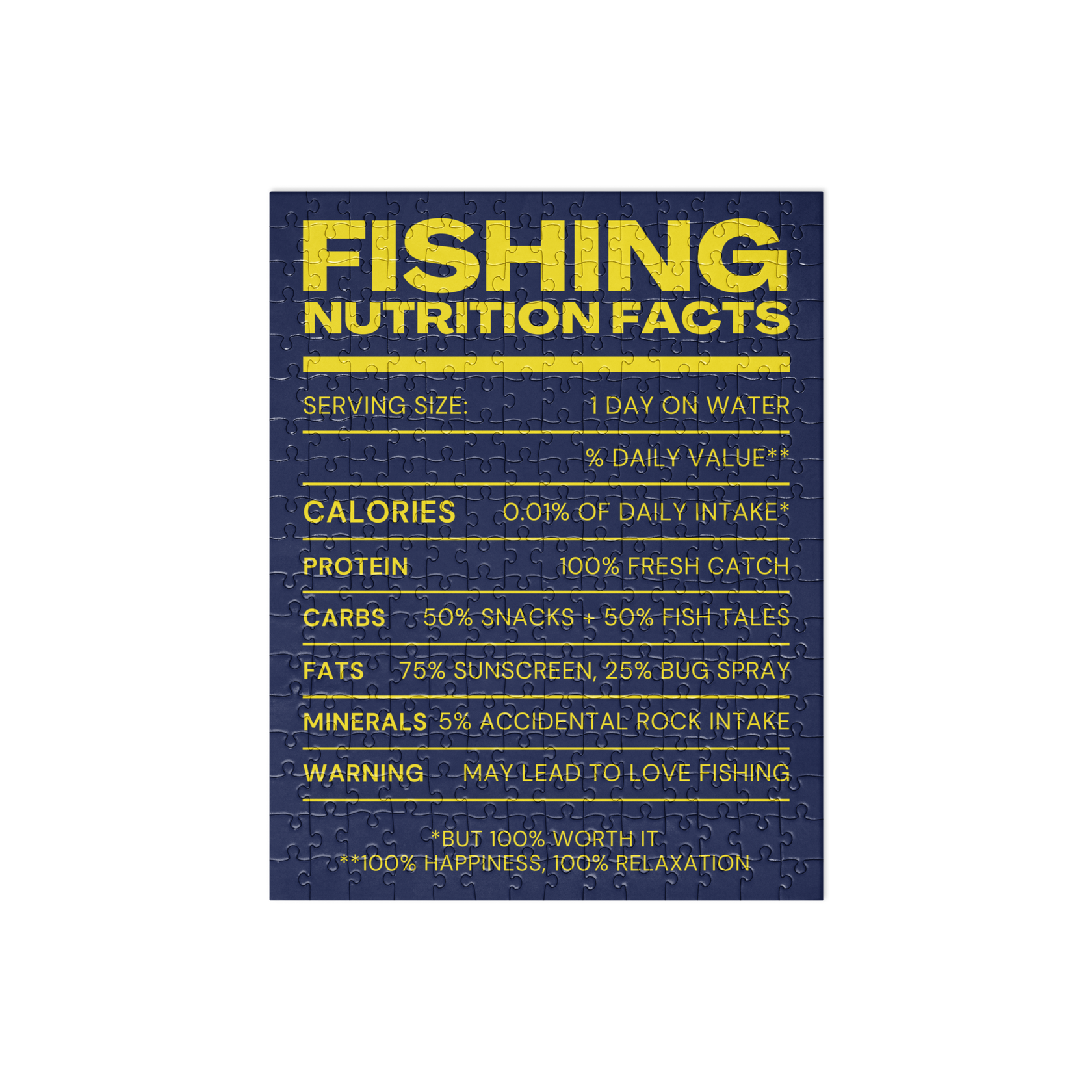 Fishing Nutrition Facts Jigsaw Puzzle – HANKORAMA